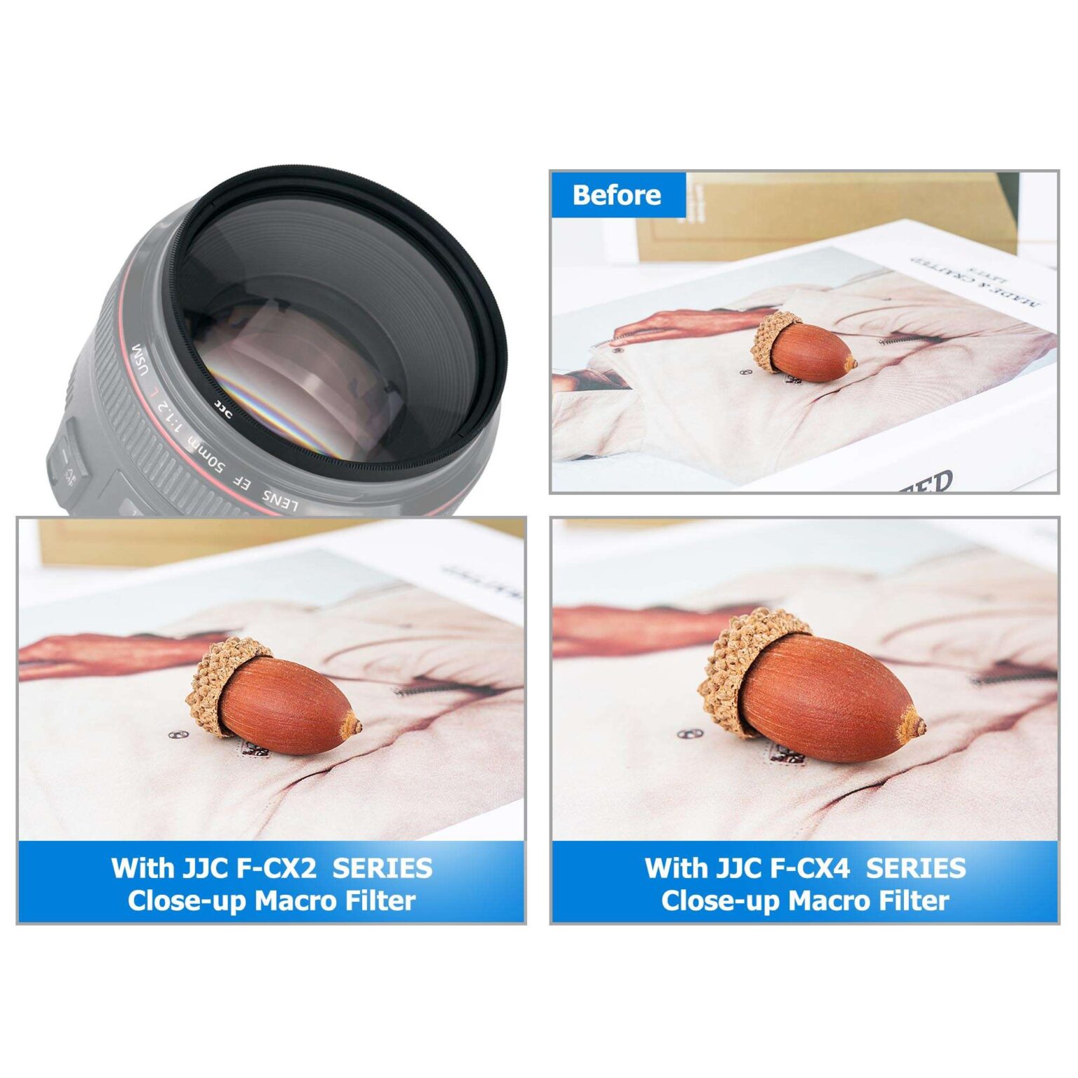 40.5mm Close Up Macro Lens Kit (+2, +4, +8, and +10) – JJCFOTO
