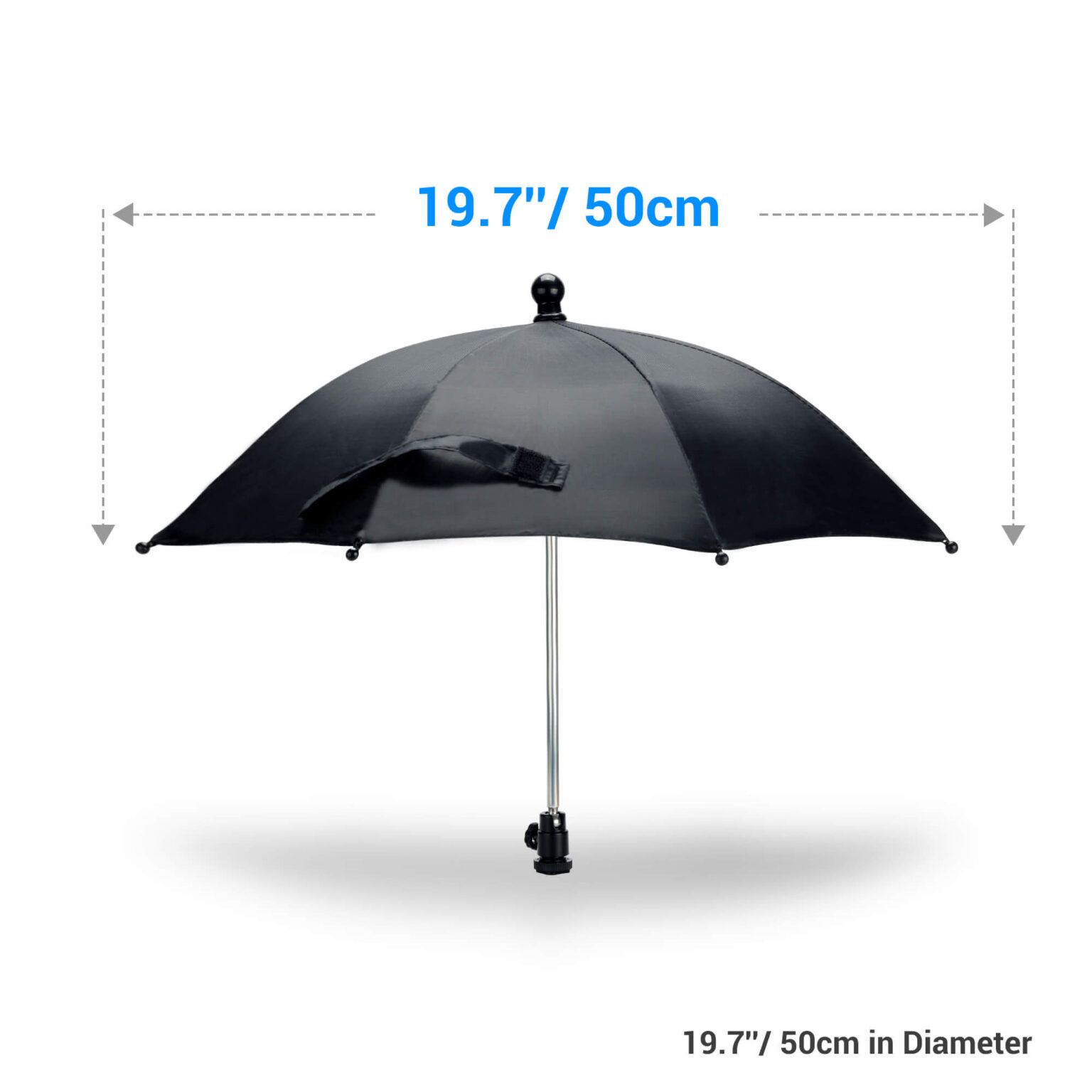 JJC 19.7″ Camera Hot Shoe Umbrella, Sunshade Rain Cover Portable ...