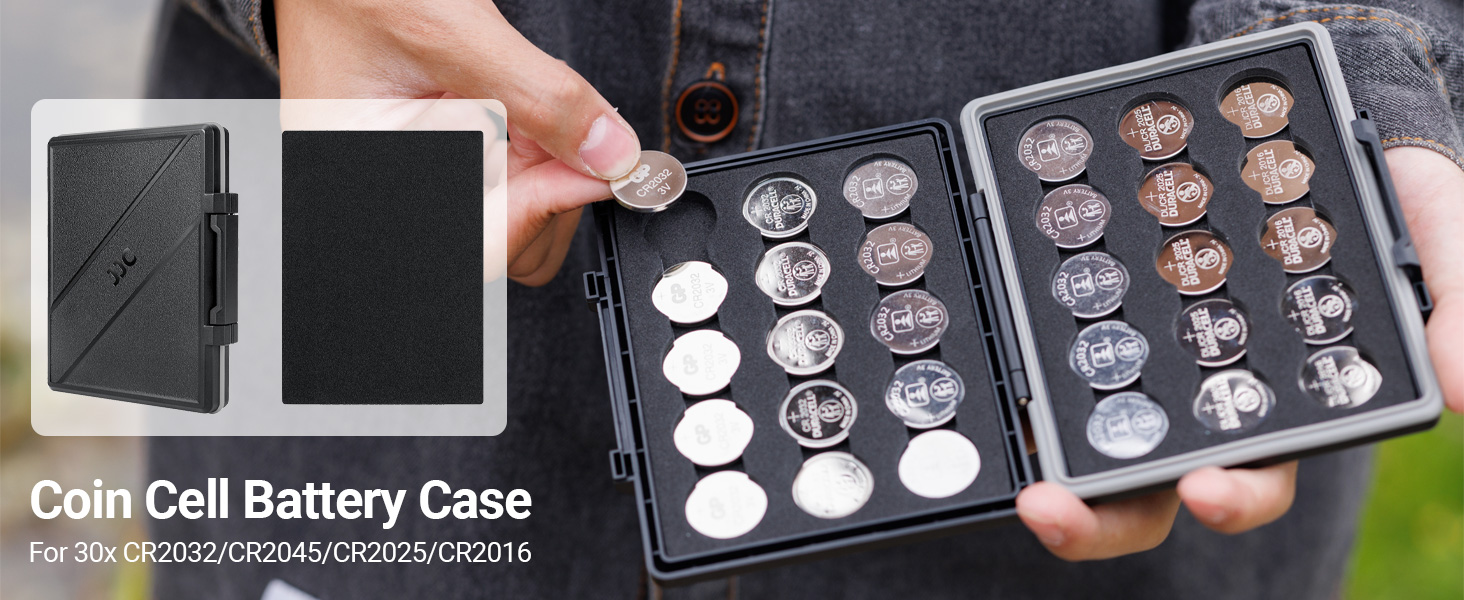 Coin Cell Battery Storage Case for 30pcs CR2032 CR2025 CR2045 CR2016 ...