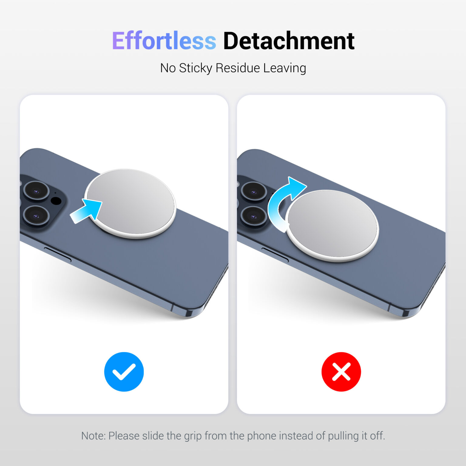 Magnetic Phone Mirror,2.2″ Round Plane Flat Magnetic Selfie Mirror for ...