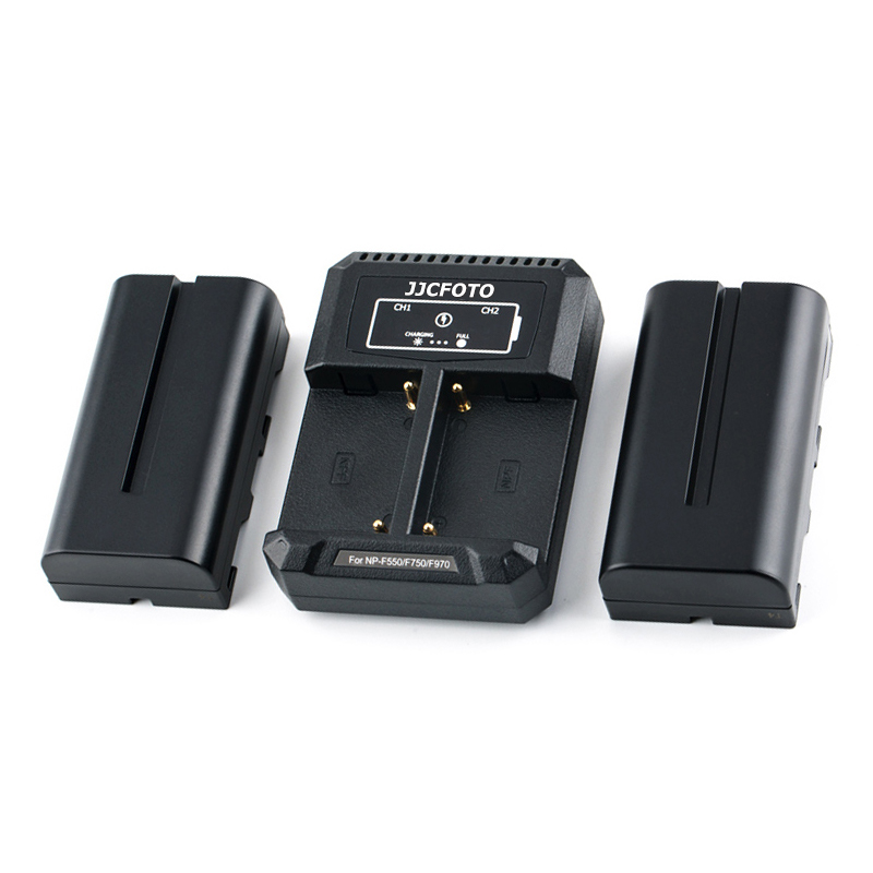 JJCFOTO USB Dual Battery Fast Charger & Rechargeable Battery Pack Kit ...