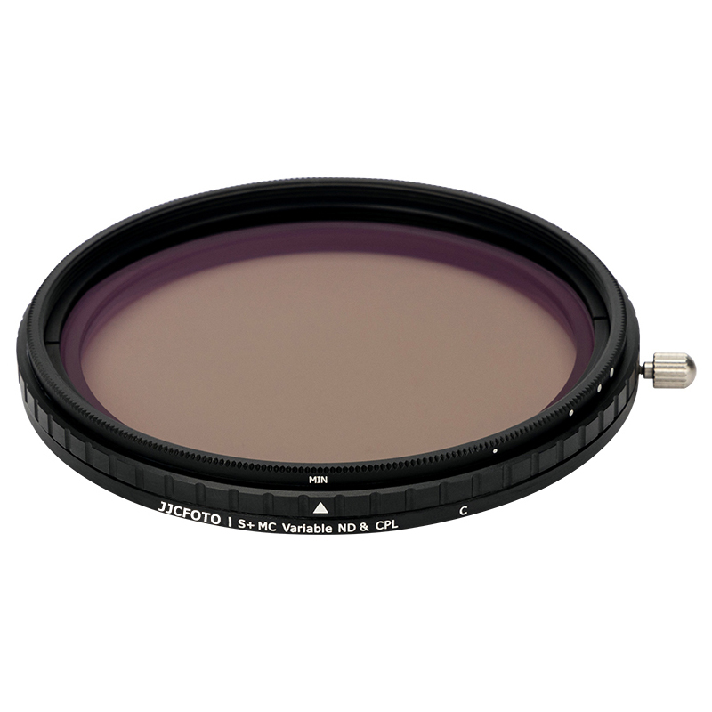 JJCFOTO 49mm Variable ND2-ND32 Filter + CPL Circular Polarizing Filter ...