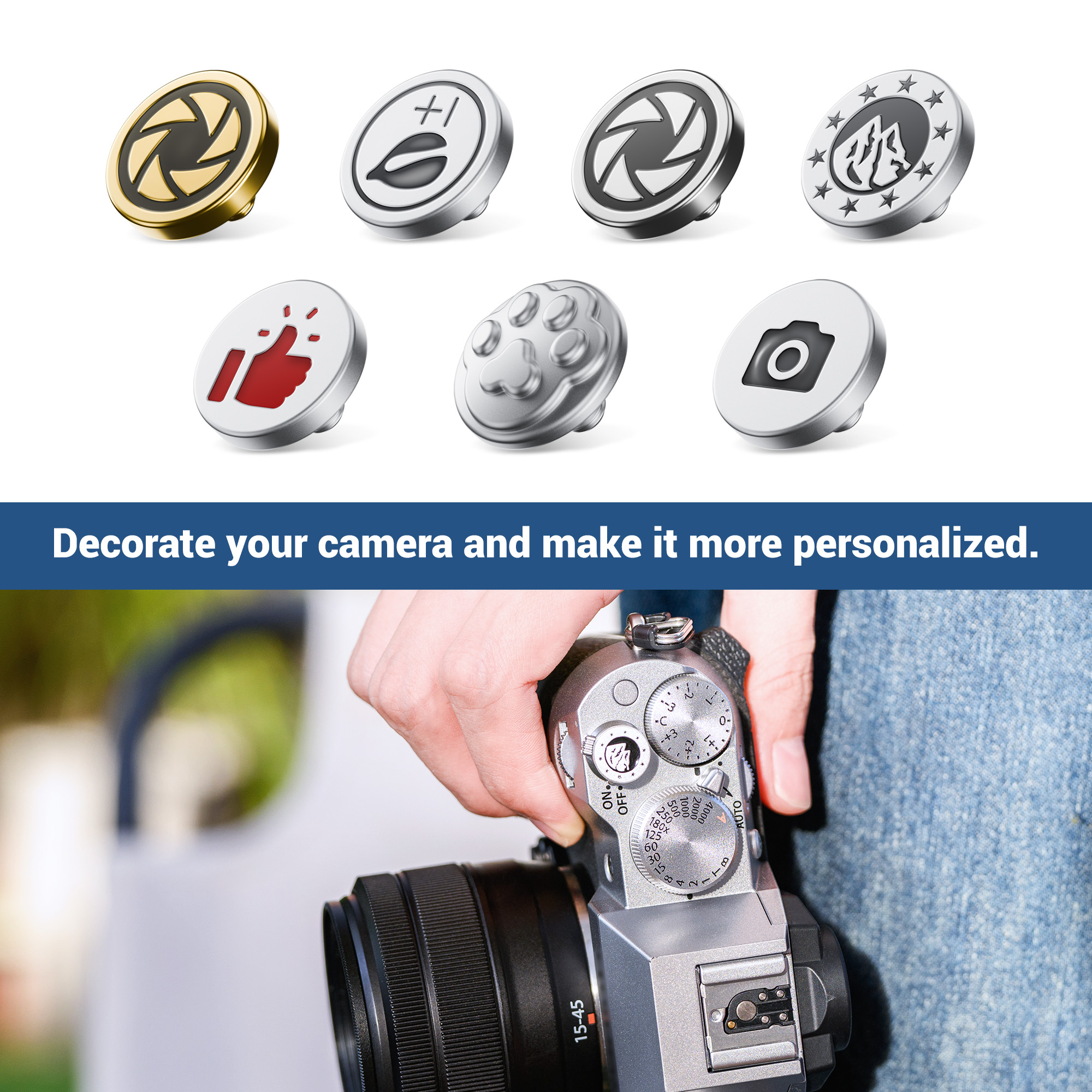 JJC Camera Shutter Release Button for Fujifilm Fuji X-T5 X-T4 X-T3 X ...