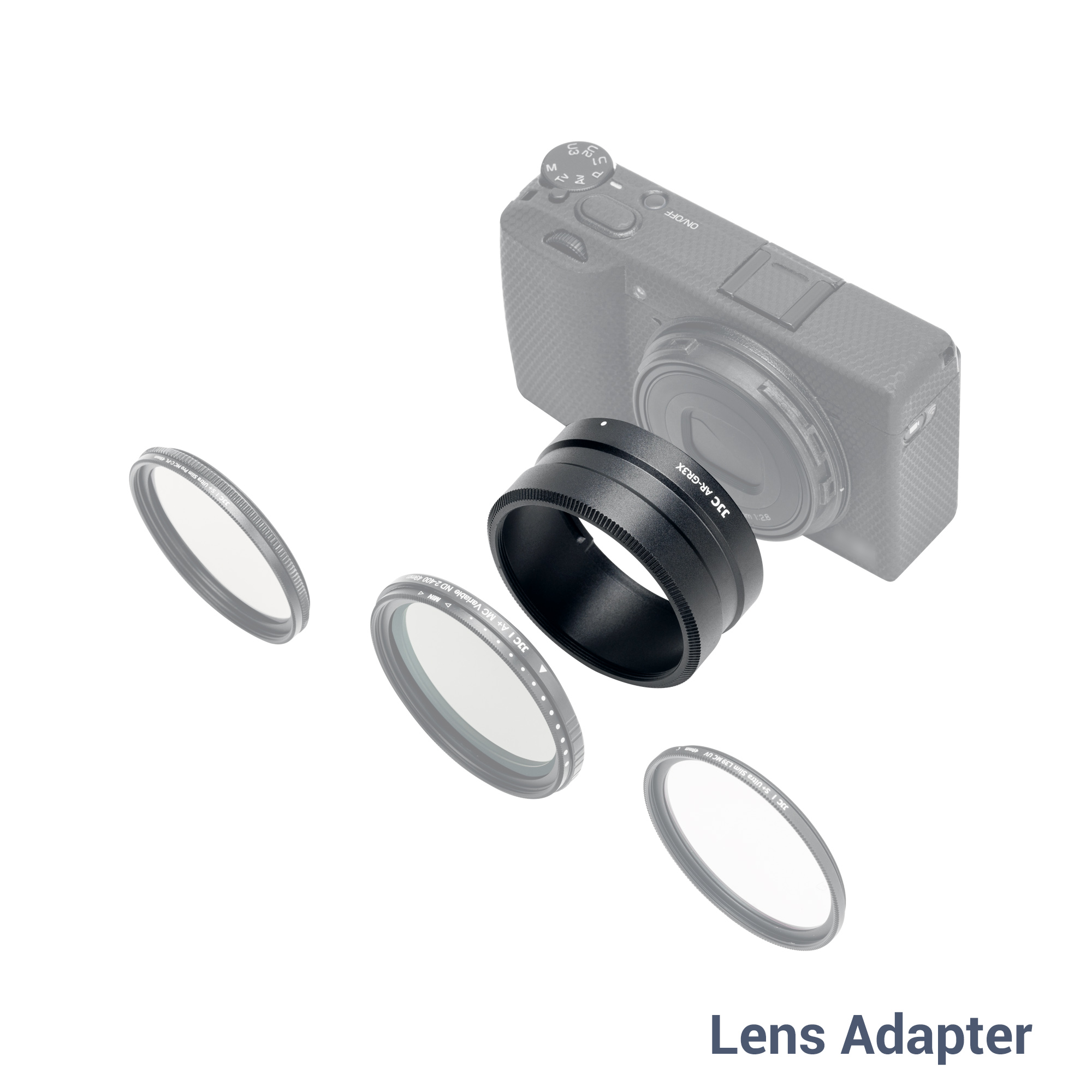 JJC Lens Adapter for Ricoh GT-2 Wide Conversion Lens to Ricoh GR IIIx ...