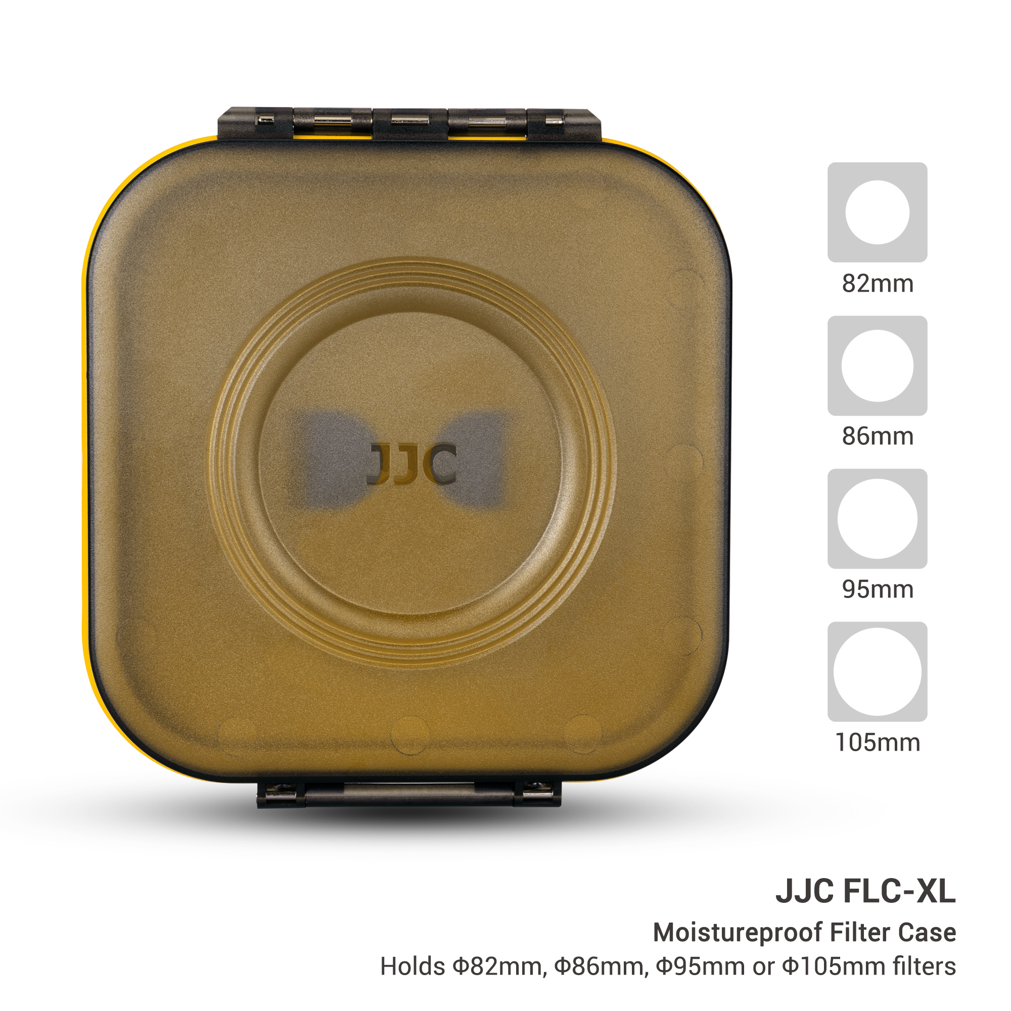 JJC Moistureproof Lens Filter Storage Case for 82mm 86mm 95mm 105mm ...
