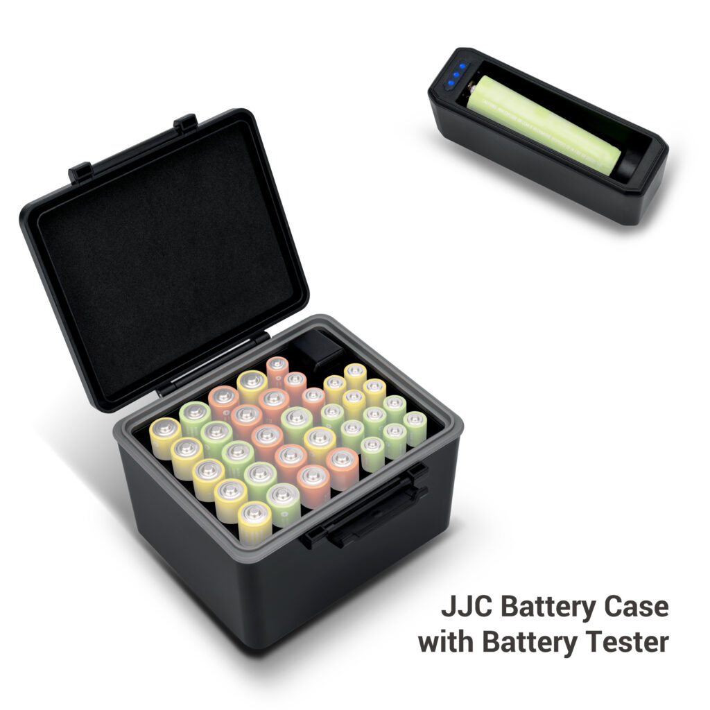 JJC 20 Slots 18650 Battery Case Holder,Water-Resistant & Shockproof ...