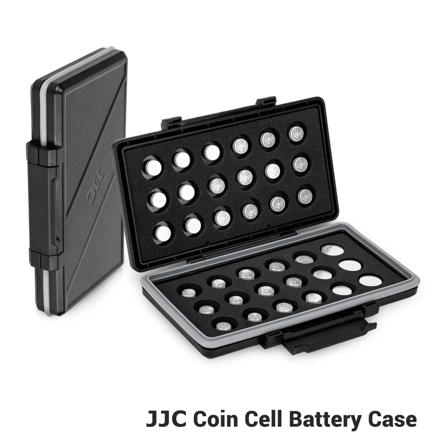 JJC 36 Slots LR1130/LR41/376/377/371/364 Battery Case Holder, Water ...