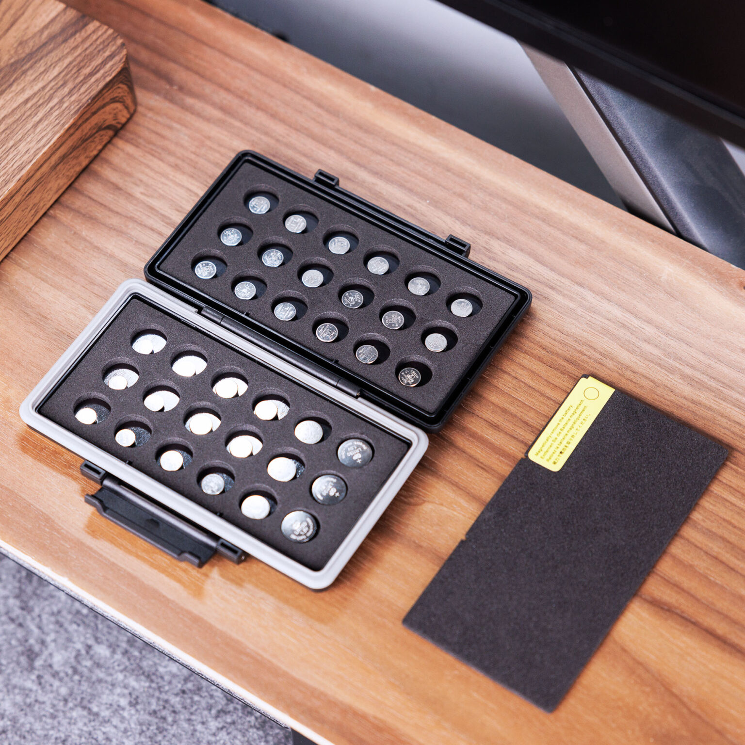 JJC 36 Slots LR1130/LR41/376/377/371/364 Battery Case Holder, Water ...