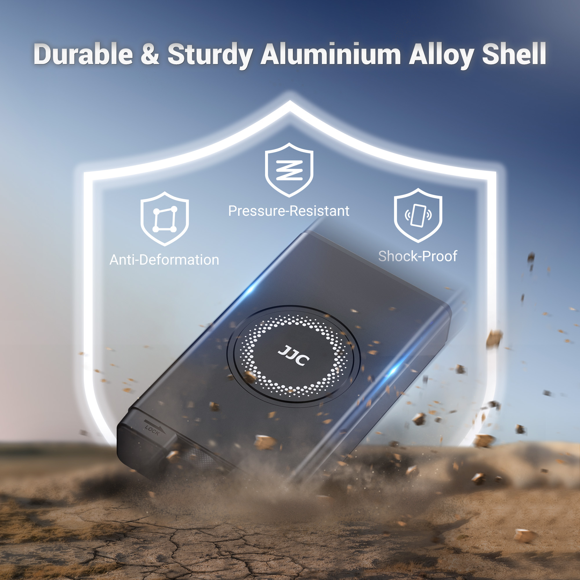 JJC SD Memory Card Reader Storage Case, 3-in-1 Portable Travel UHS-II ...