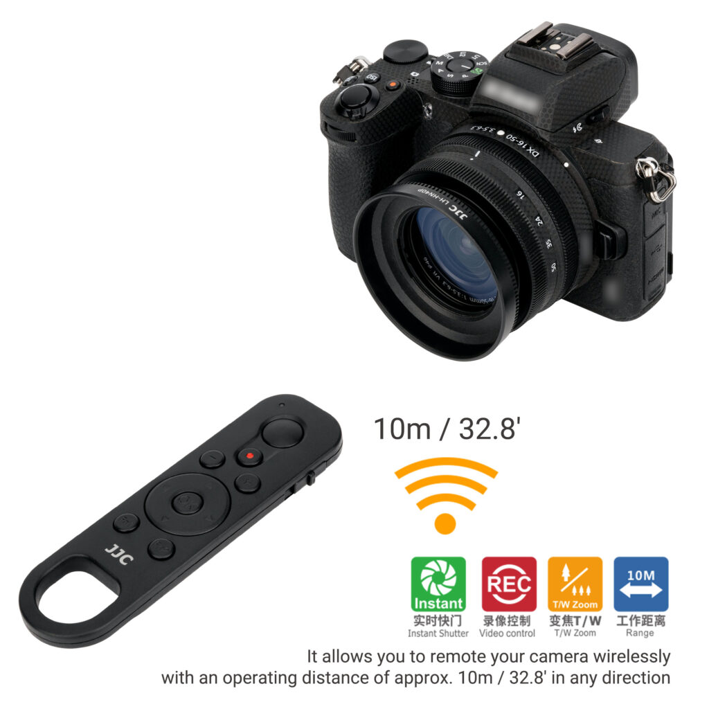 JJC Bluetooth Remote Commander for Nikon Zf Z5 Z6III Z6II Z7II Z30 Zfc ...