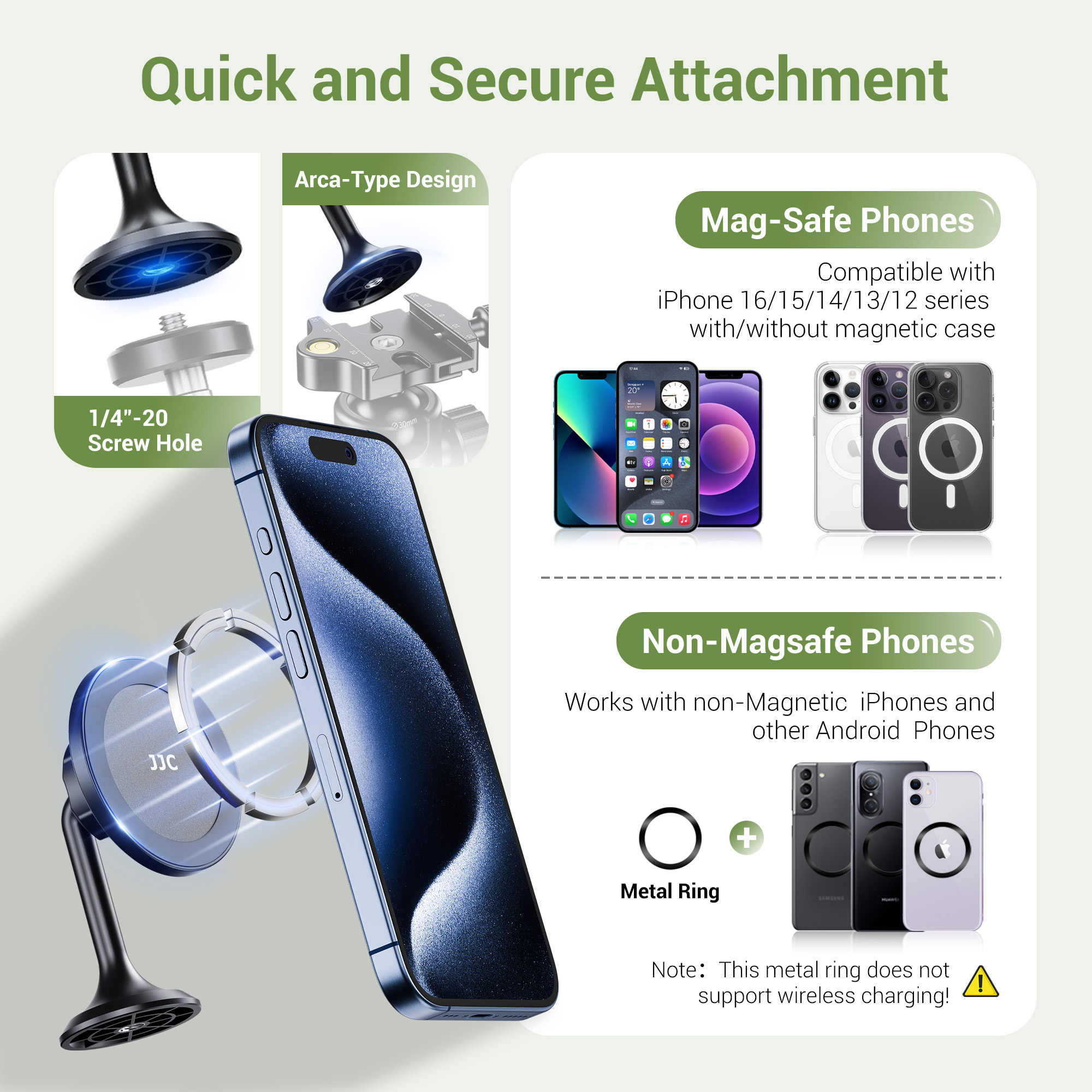 JJC Golf Monopod Selfie Stick with Ground Spike Stakes for Golf Traing ...